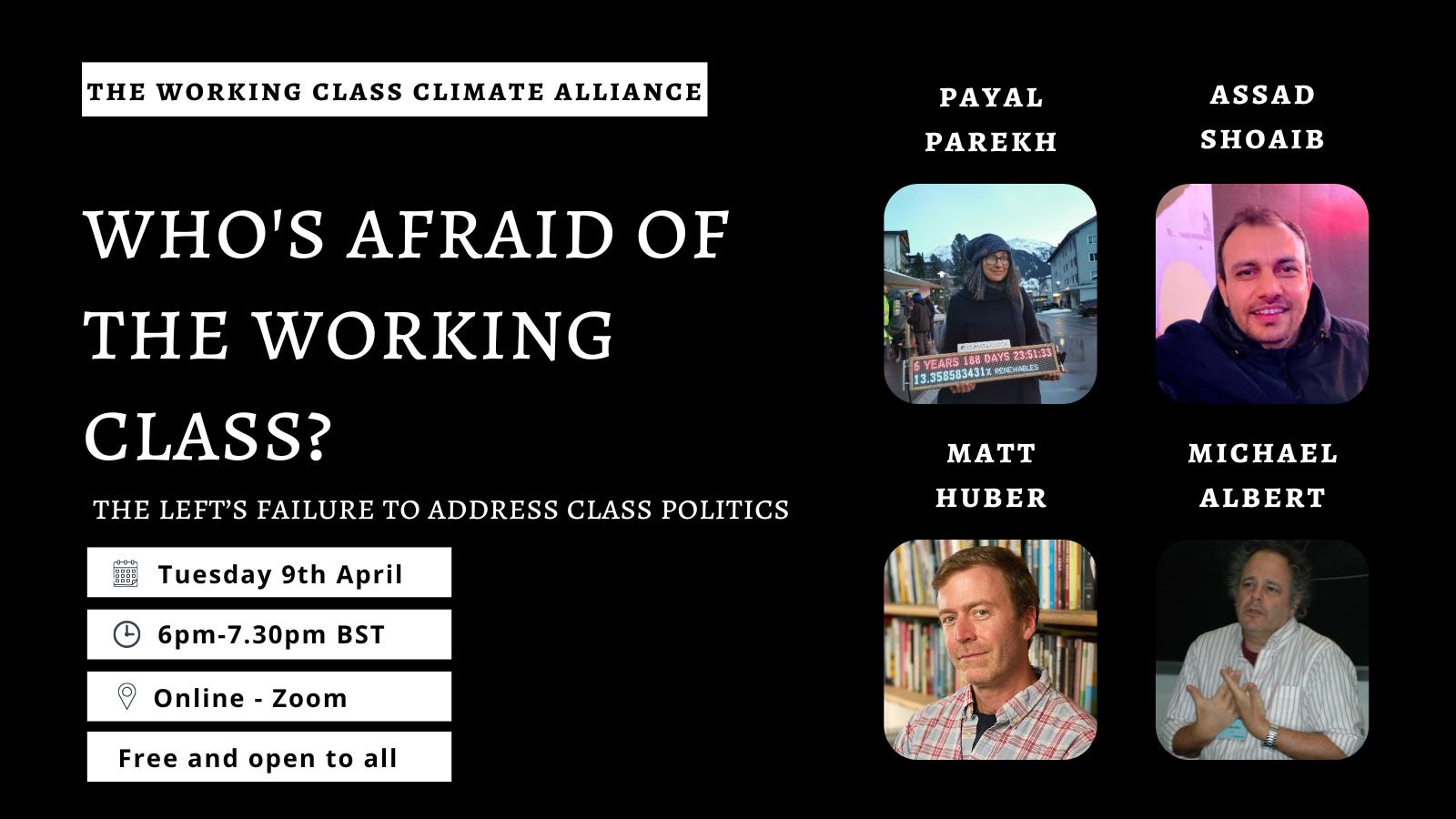 Who’s Afraid of the Working Class? - The Working Class Climate Alliance